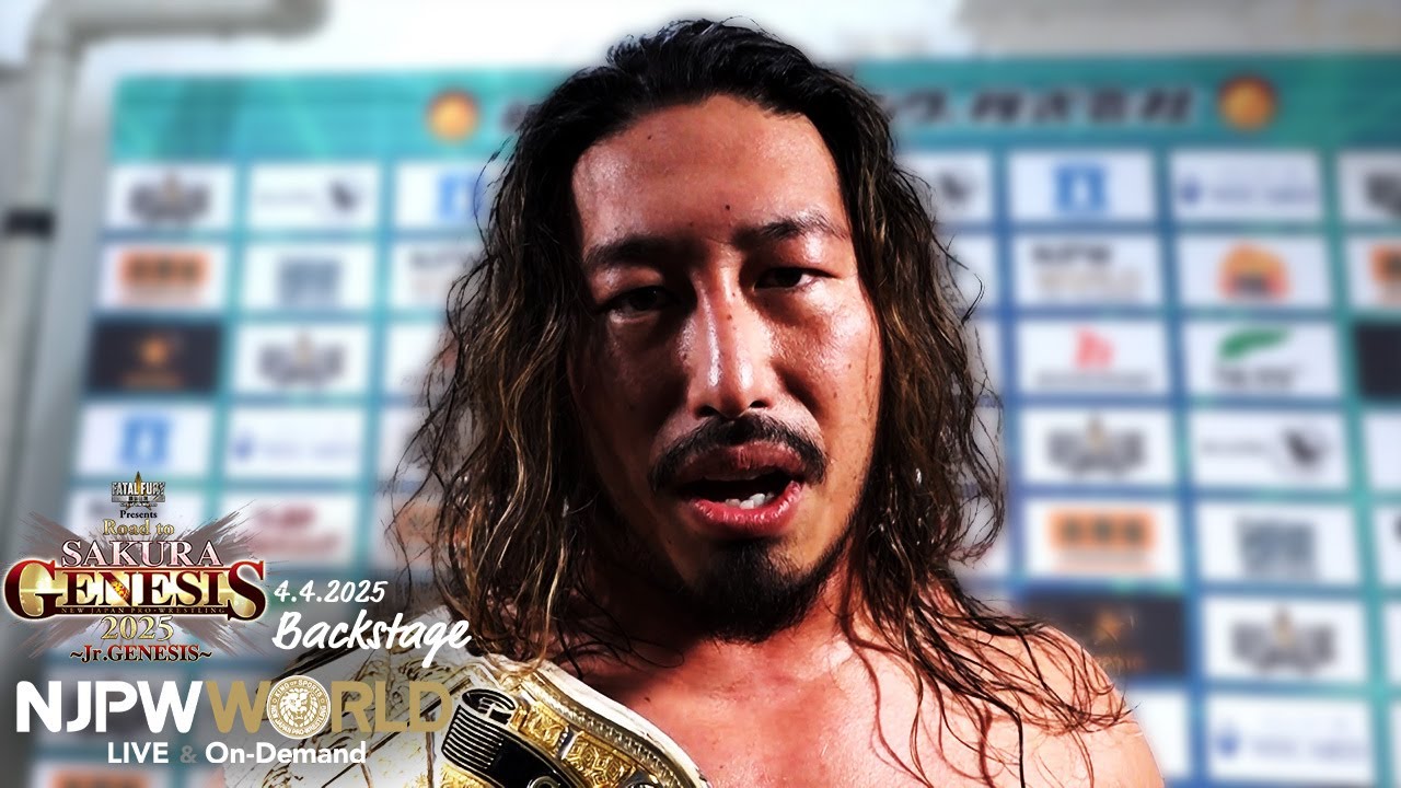 #njJG 4th match Backstage 4/4/25 | Road to SAKURA GENESIS 2025～Jr ...