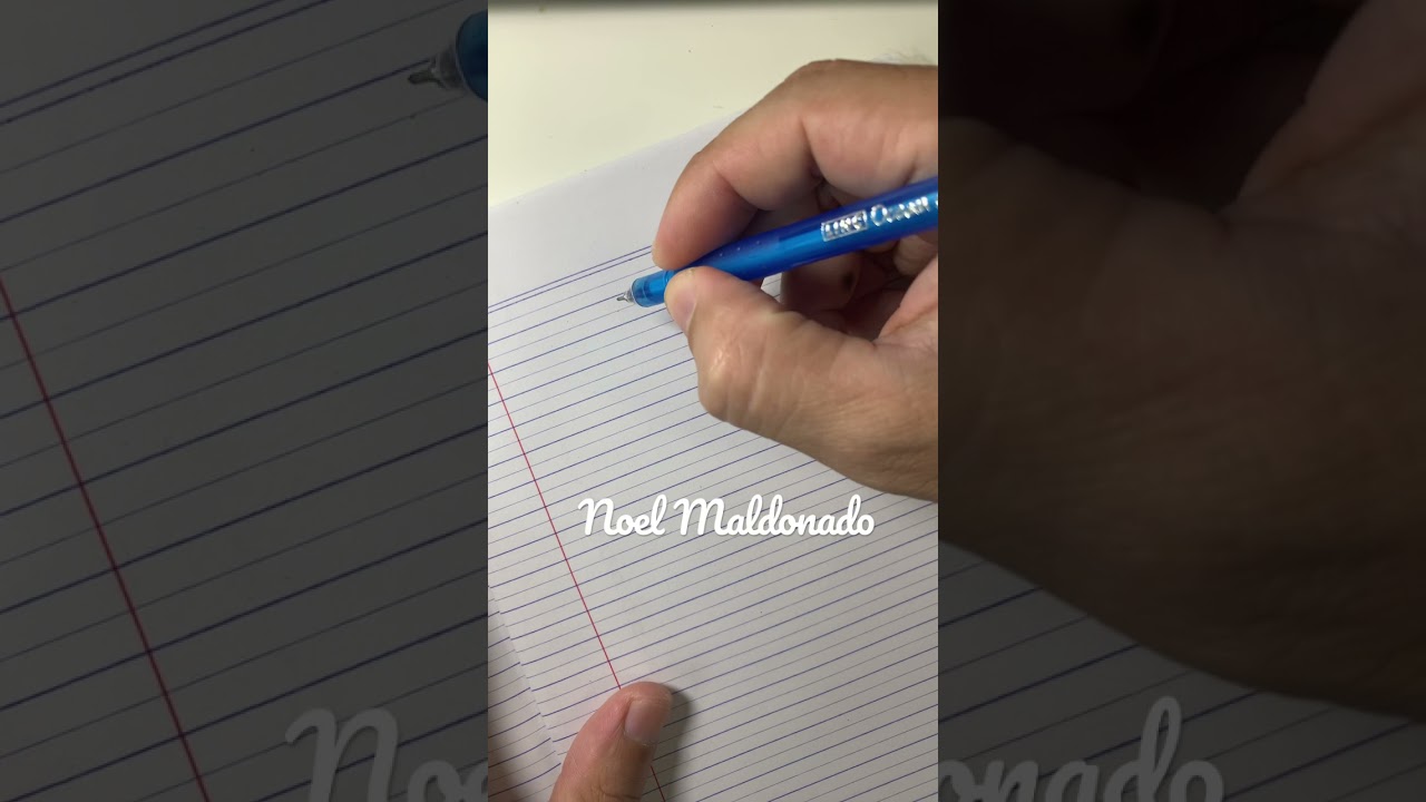 “Noel Maldonado” beautiful name in cursive handwriting - YouTube