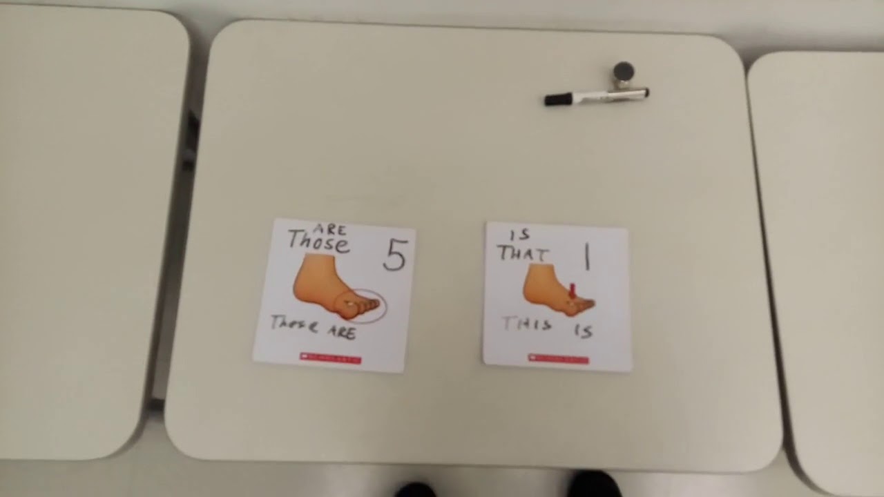 Dry erase on flash cards as scaffolding - YouTube