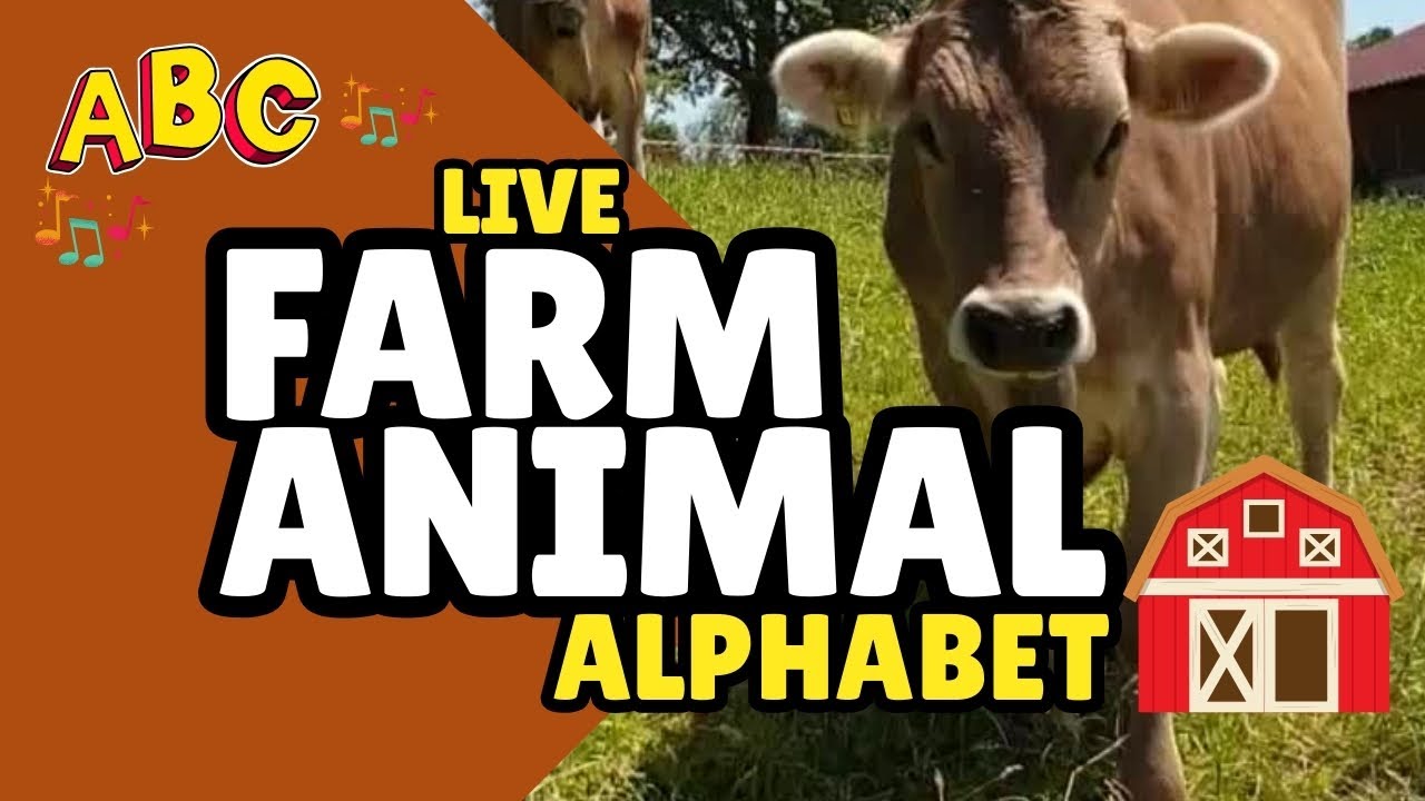 A B C Farm Animal Alphabet for Kids | Learn the Alphabet abc with Farm ...