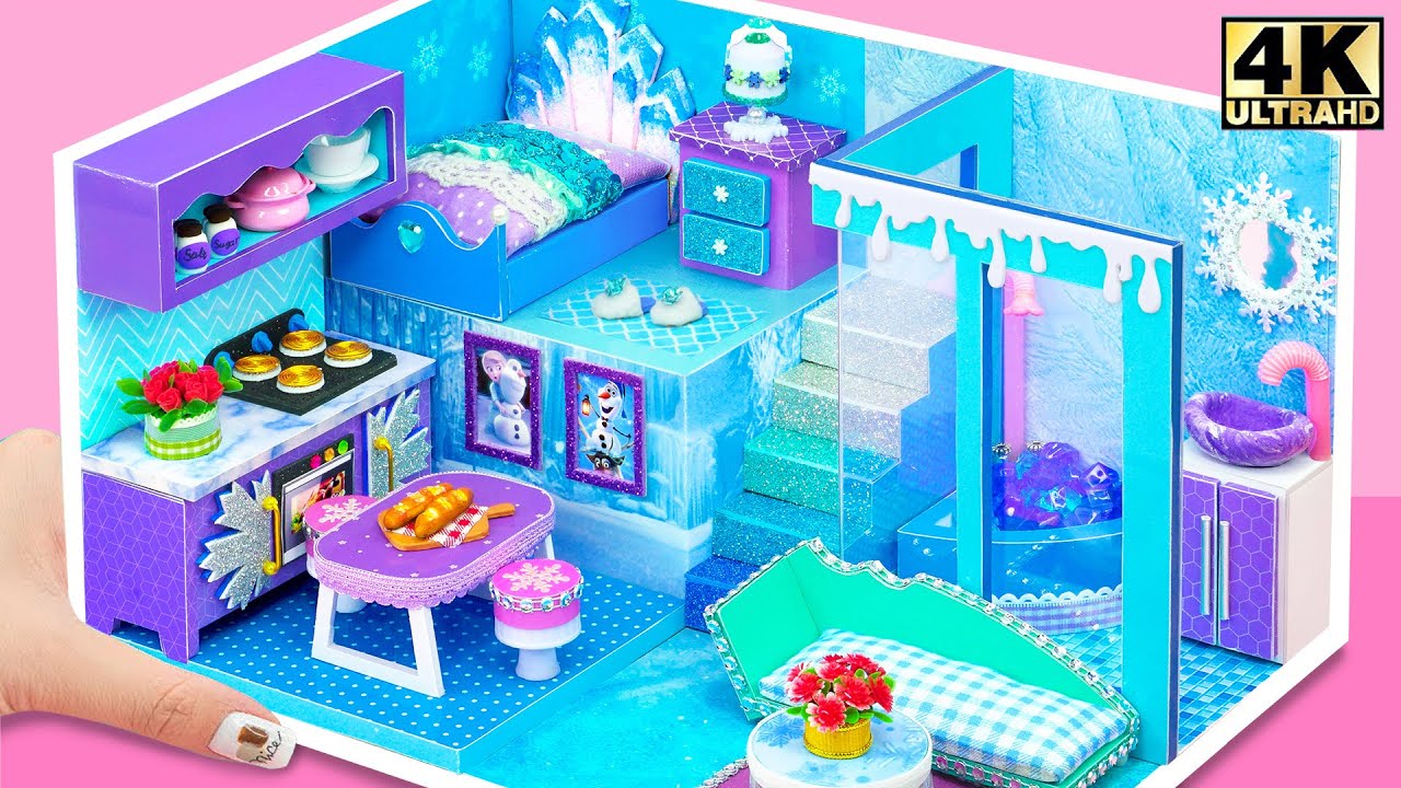 Make Most Beautiful and Simple FROZEN House with Ice Bedroom from ...