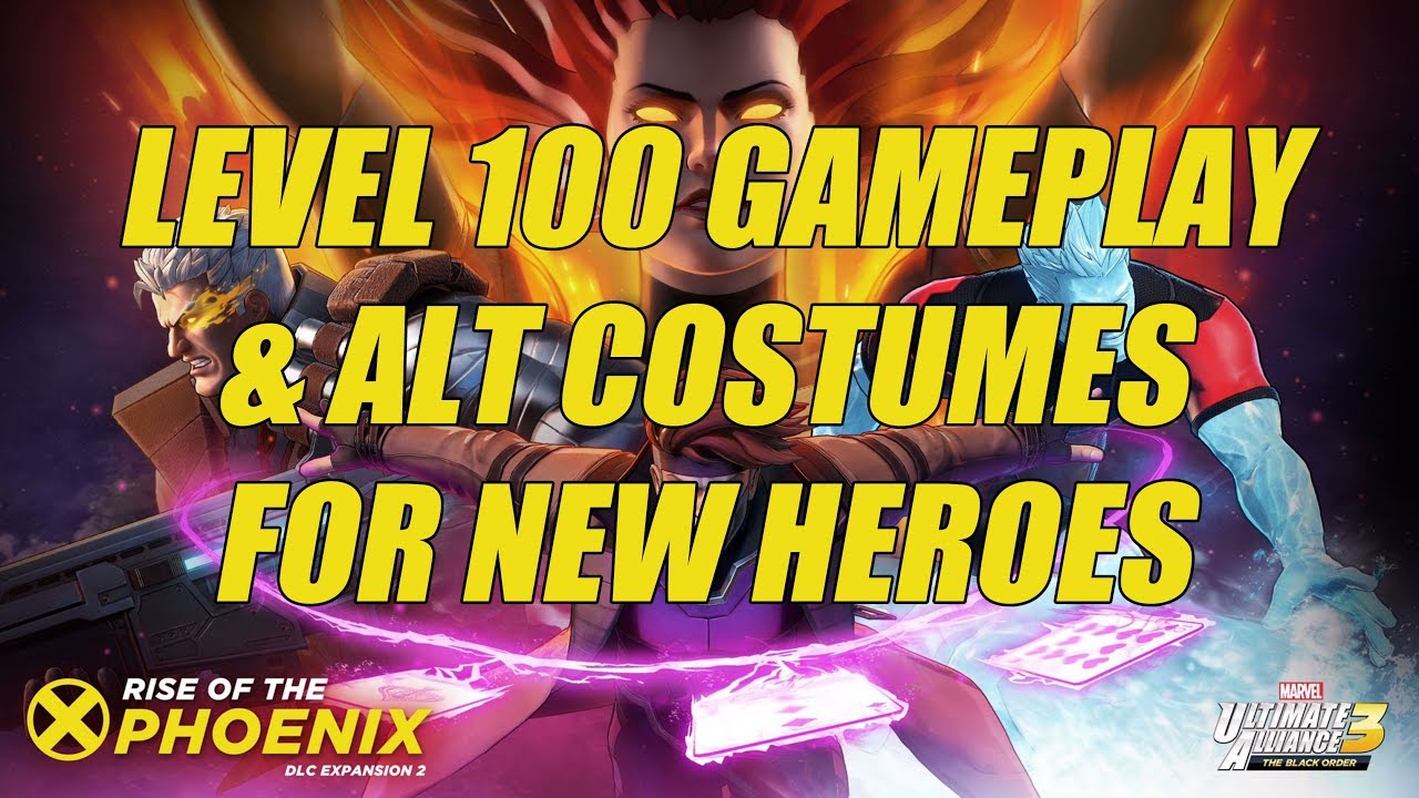 PHOENIX, ICEMAN, GAMBIT & CABLE LVL 100 GAMEPLAY & ALT COSTUMES ...