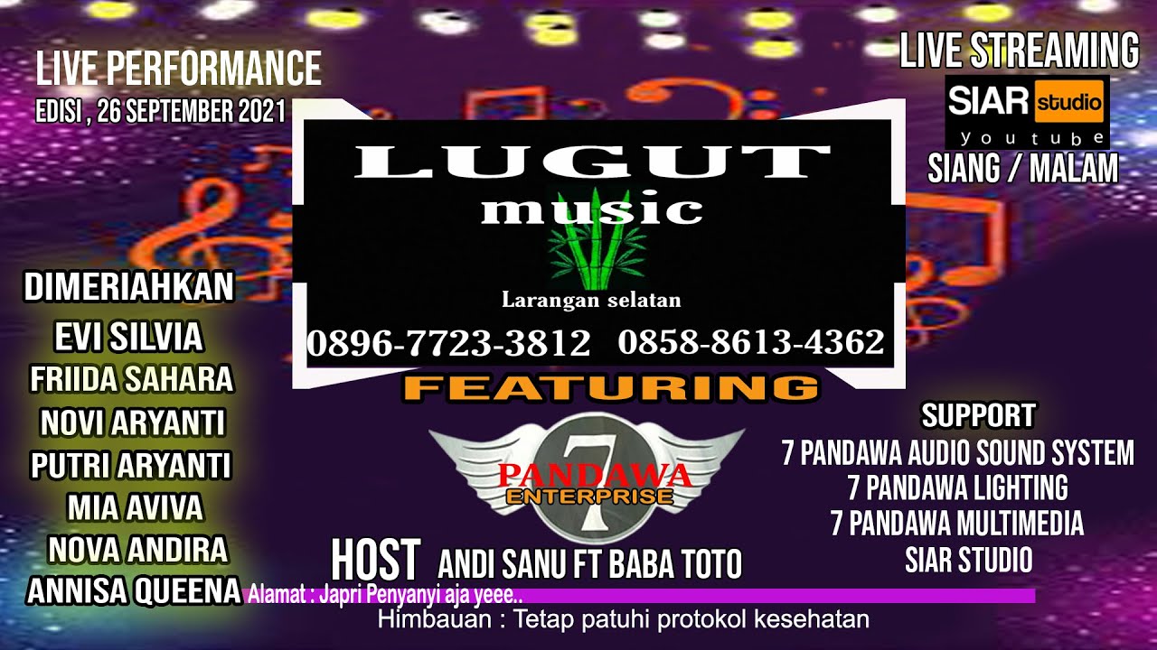 🔴 LIVE STREAMING LUGUT MUSIC FEATURING 7 PANDAWA ENTERPRISE - 26 ...