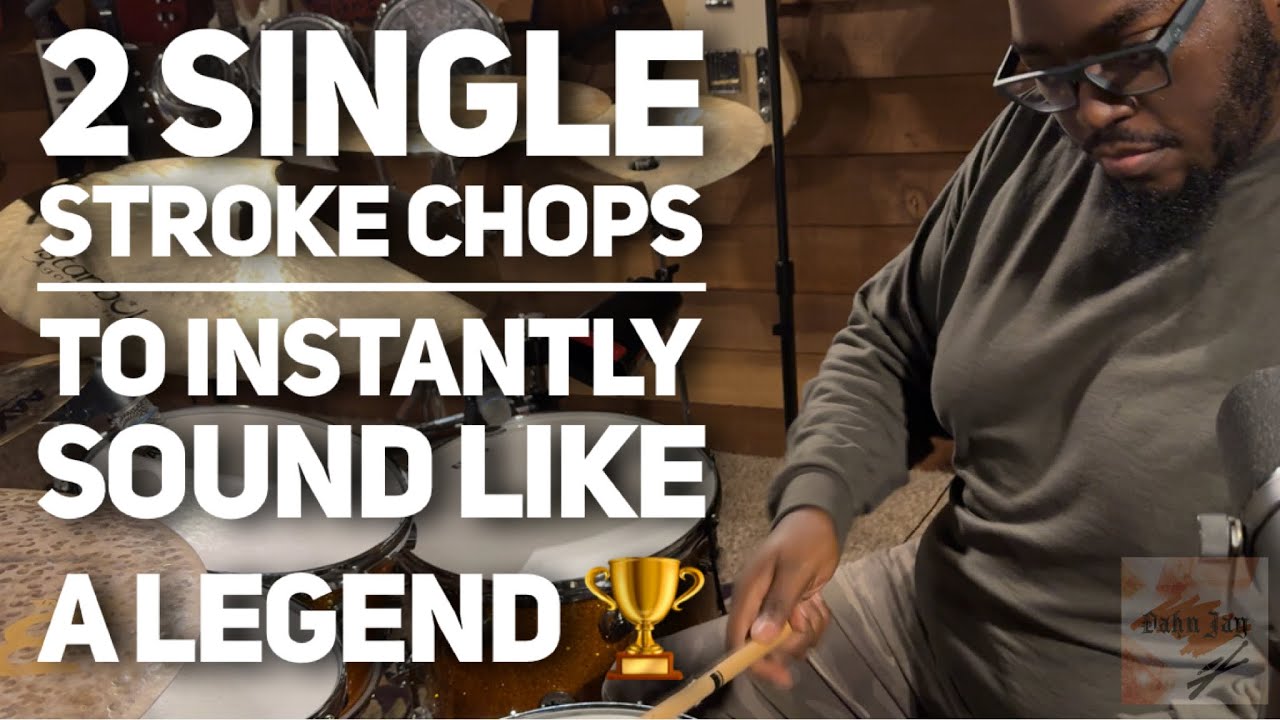 How to Play Single Stroke Notes — 2 🥁 Chop Examples - YouTube