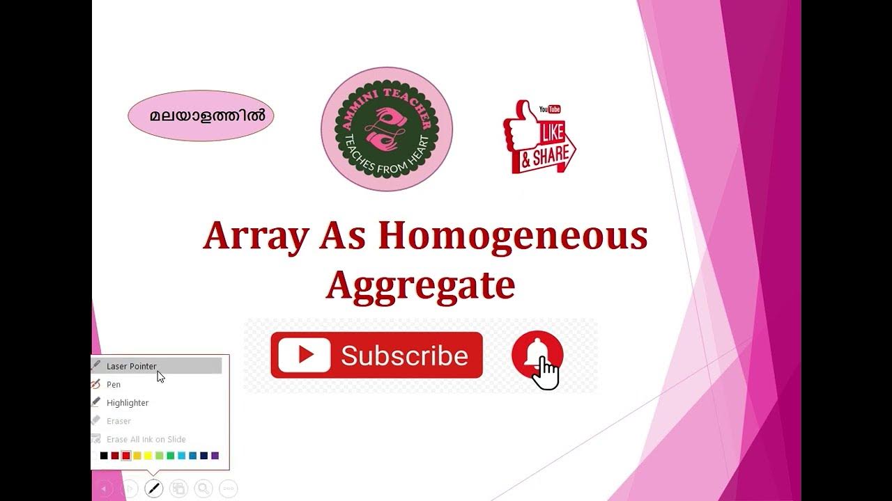ARRAY AS HOMOGENEOUS AGGREGATE - YouTube