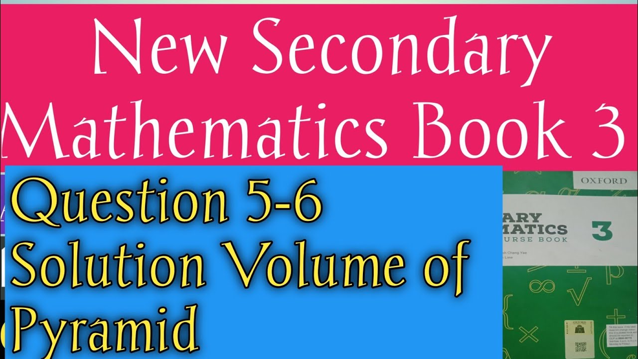 New Secondary Mathematics Book 3 APS Exercise 3A Q5+6 by sir Shafqat ...