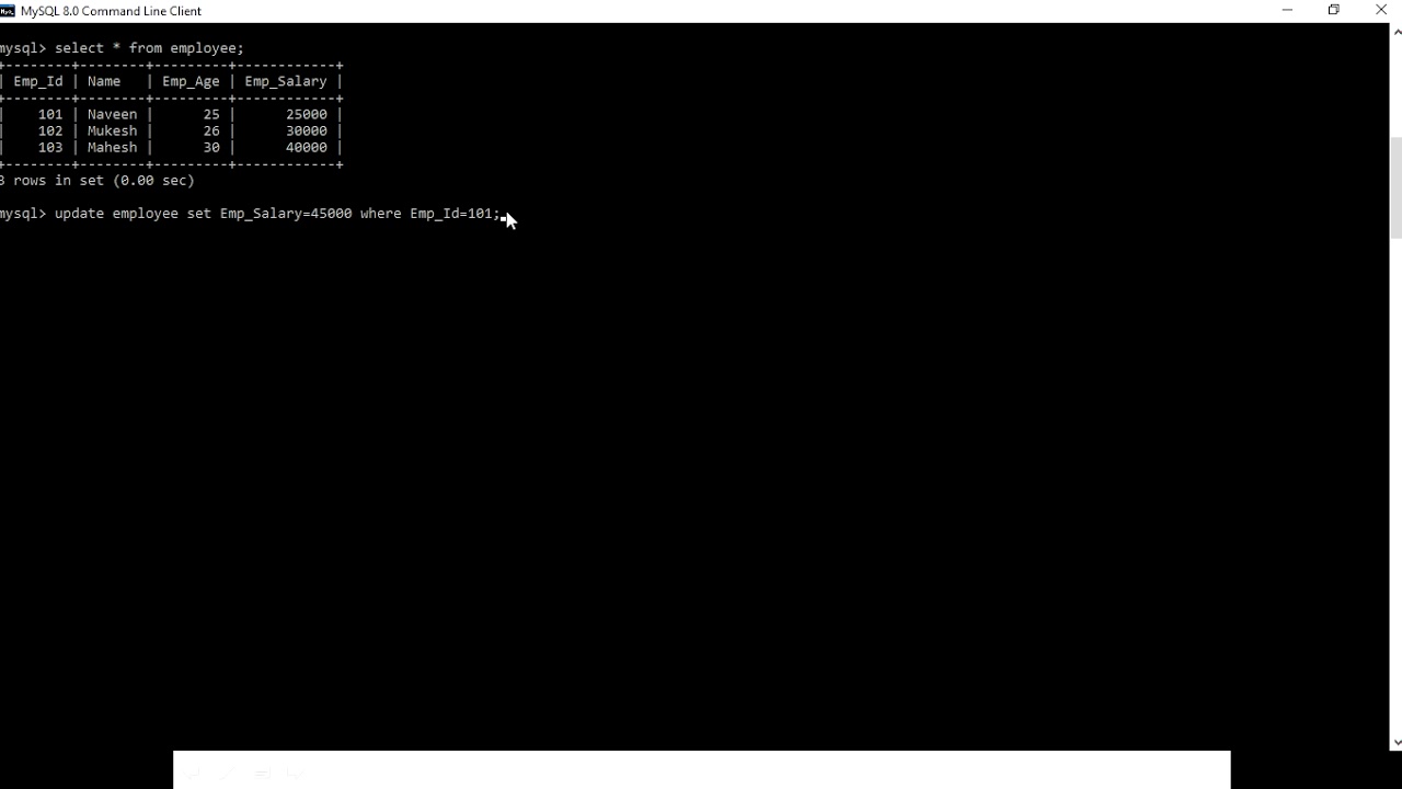Part 04 Update And Delete Data From Database In MySql YouTube Part 04 Update And Delete Data From Database In MySql YouTube