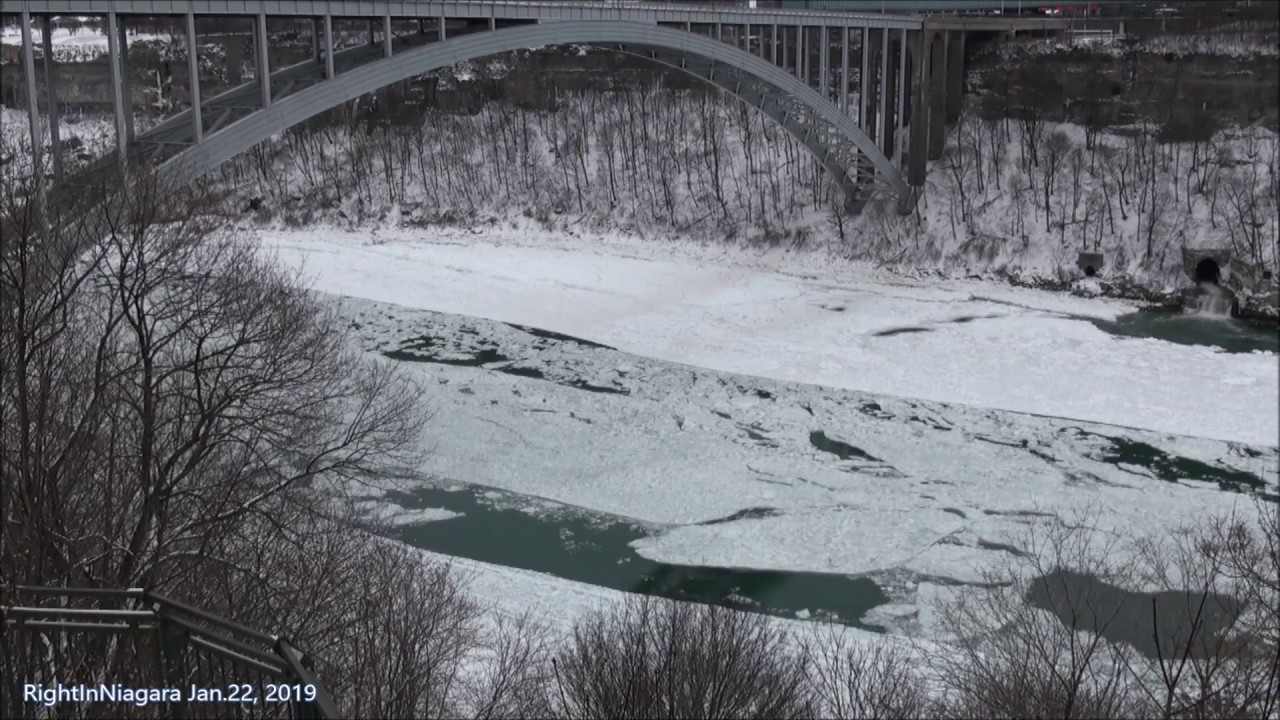 RIVER OF ICE at Niagara Falls, PART 2 (Jan.22, 2019) - YouTube