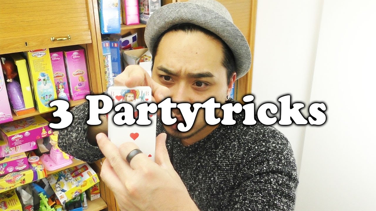 3 simple Partytricks / Zaubertricks zum Nachmachen | Partytricks mit ...