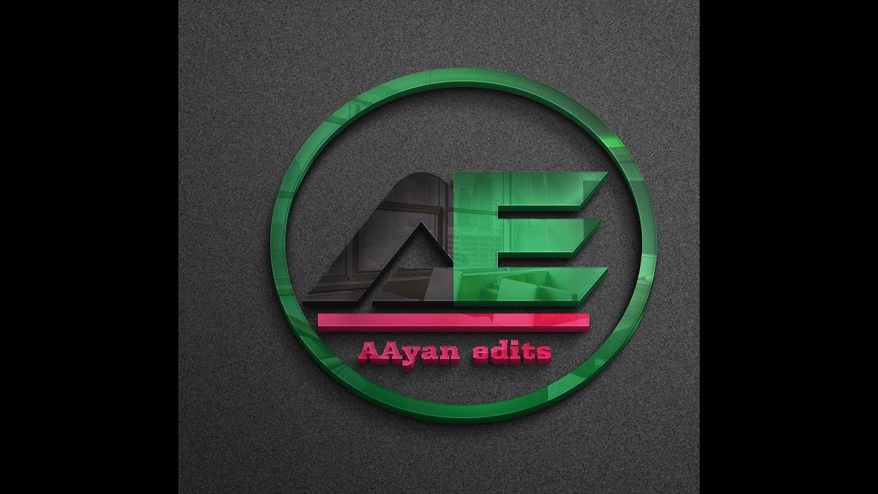 How To Make A Aayan Eidts Logo Making A Logo In Adobe Illustator And ...