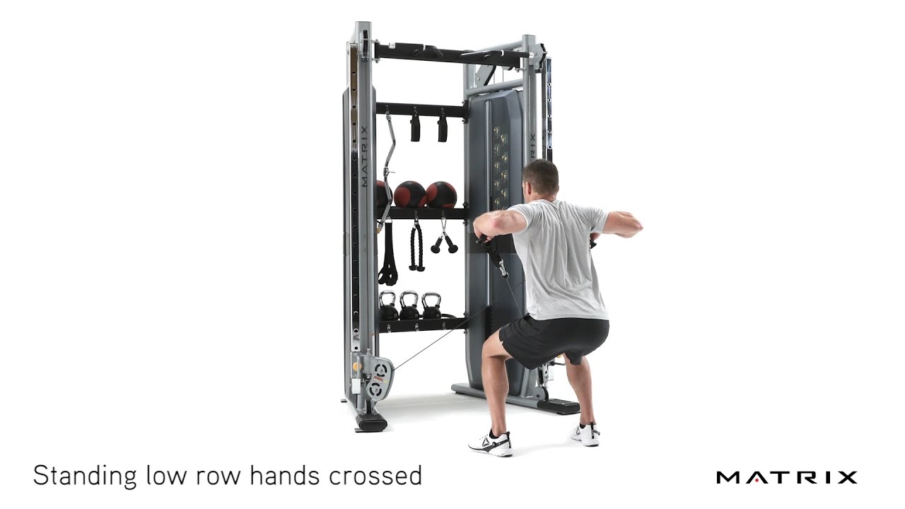 Standing Low Row Hands Crossed Exercises | Versa Functional Trainer ...