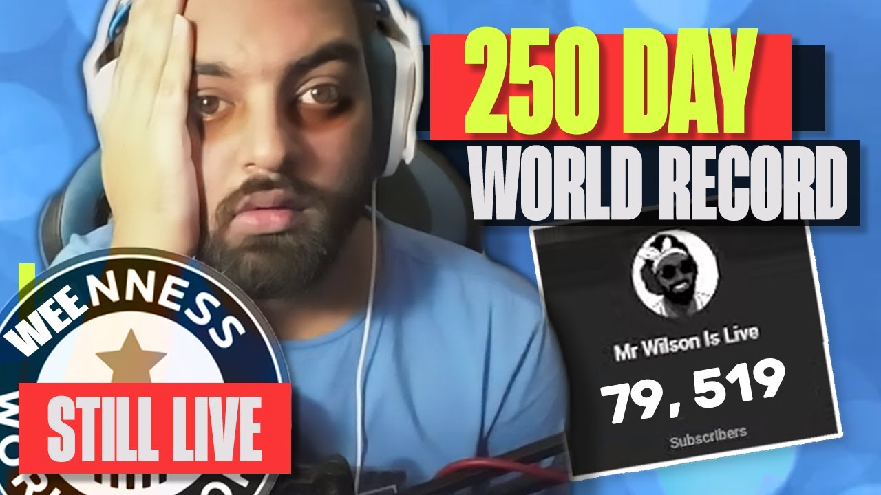 Days in 250 | 24/7 Live Stream Ends at 100K Subs! Gaming, Podcasts ...