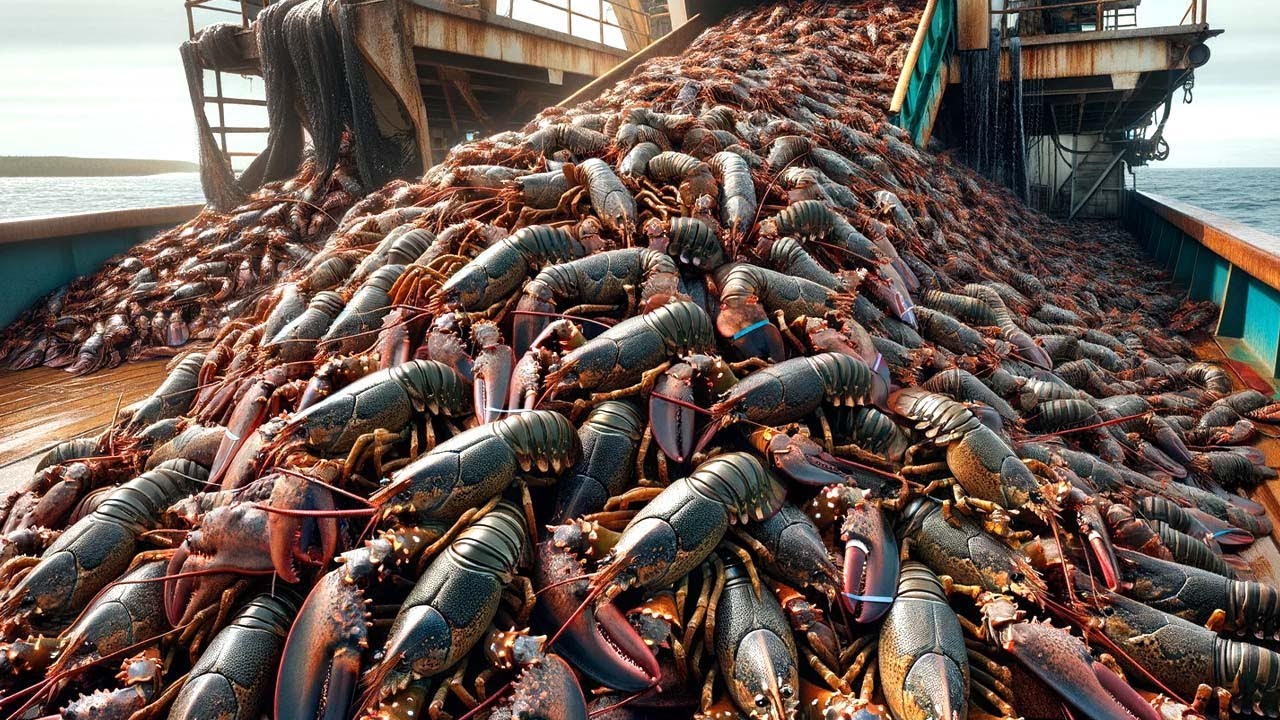 American Fishermen Catch Billions Of Lobster And King Crabs This Way - Seafood Processing ...