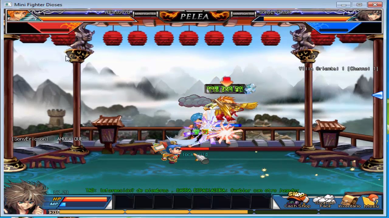 Mini Fighter Dioses - BATALLAS Y LAG - YouTube