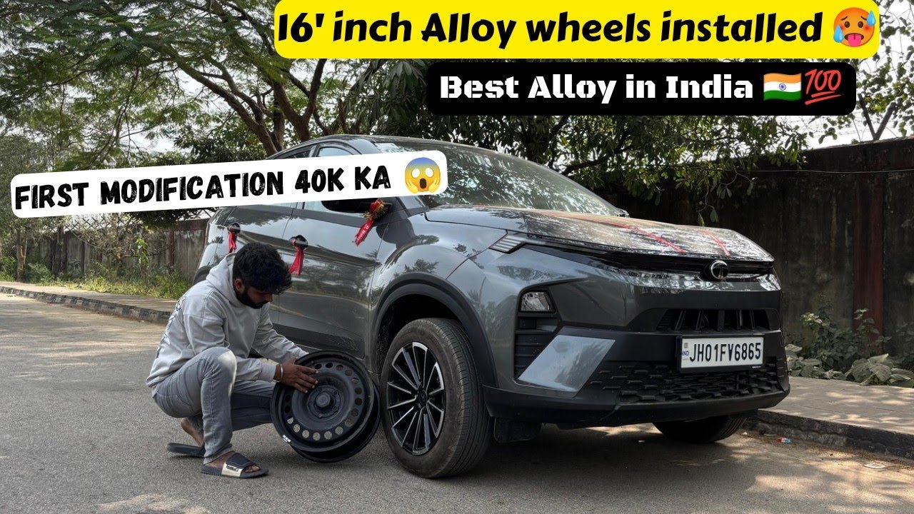 Aftermarket Alloy wheels installed in my Car 😍 | First modification😱 ...
