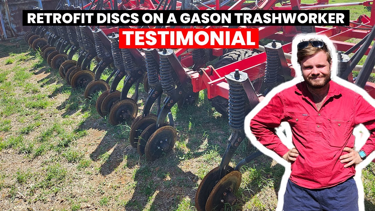 Retrofit tyne to disc conversion on a Gason Trashworker Seeder for No ...