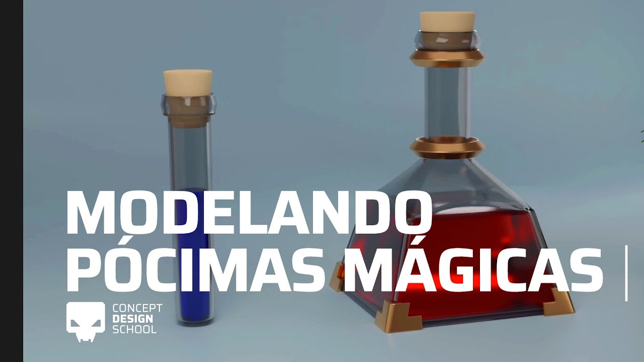 Cómo modelar envases de pócimas mágicas - Concept Art in Blender - YouTube