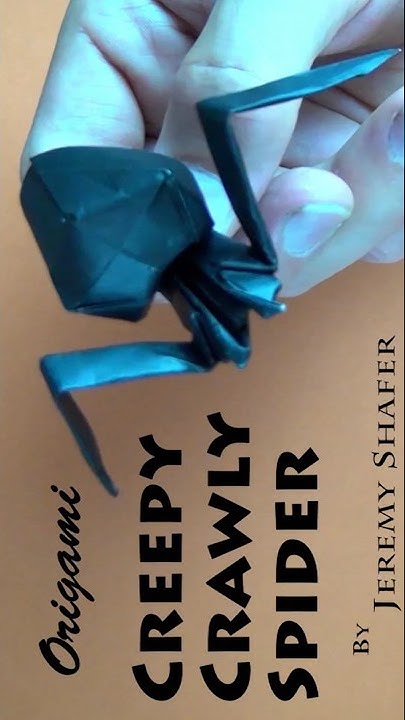 Origami Creepy Crawly Spider - YouTube