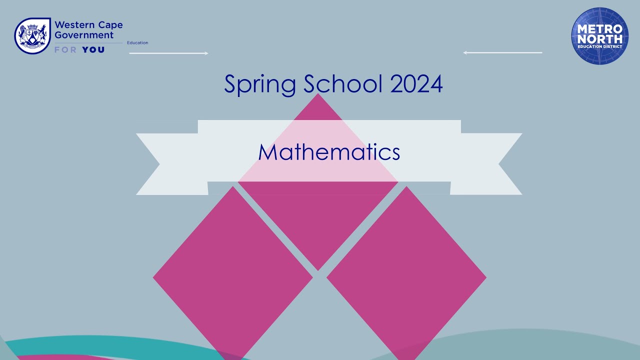 Spring School Mathematics 2024 - YouTube