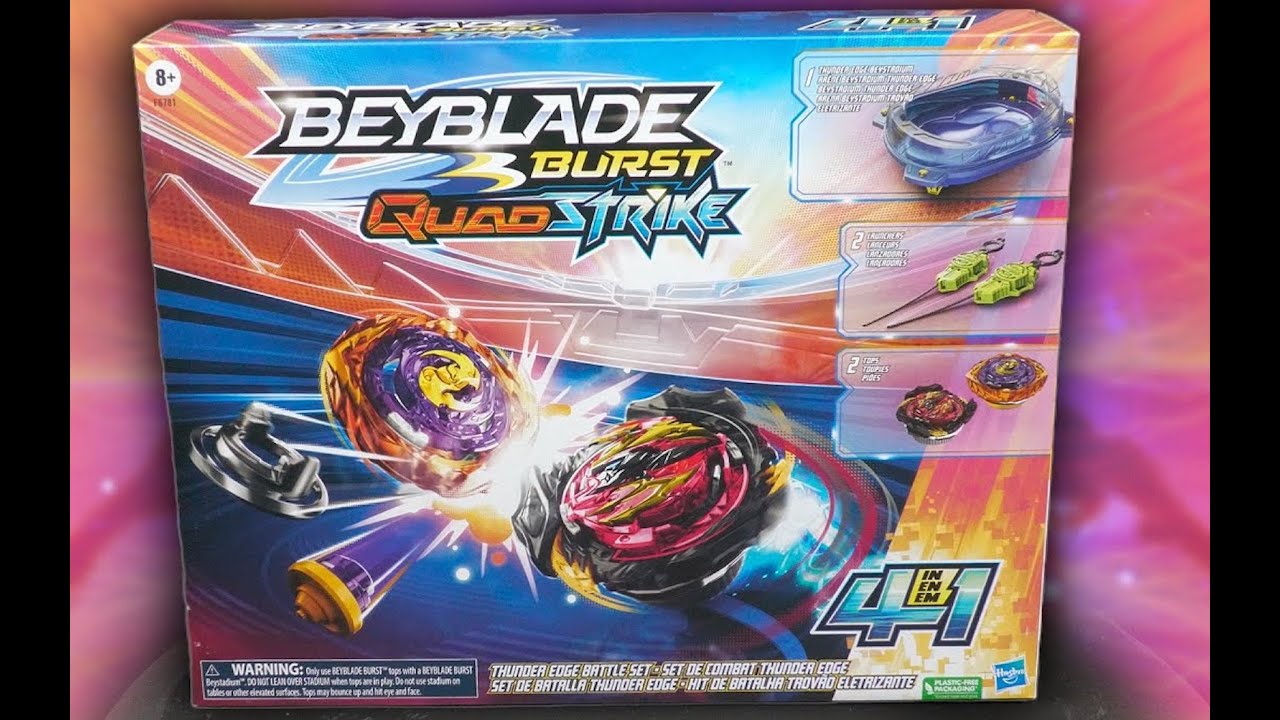 Beyblade Burst Quad Strike Set - Devine Evo Belfyre & Lightning Pandora ...
