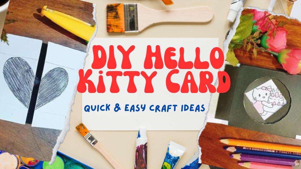 DIY Hello Kitty Card Tutorial Quick & Easy Craft Ideas #handmade #cards ...