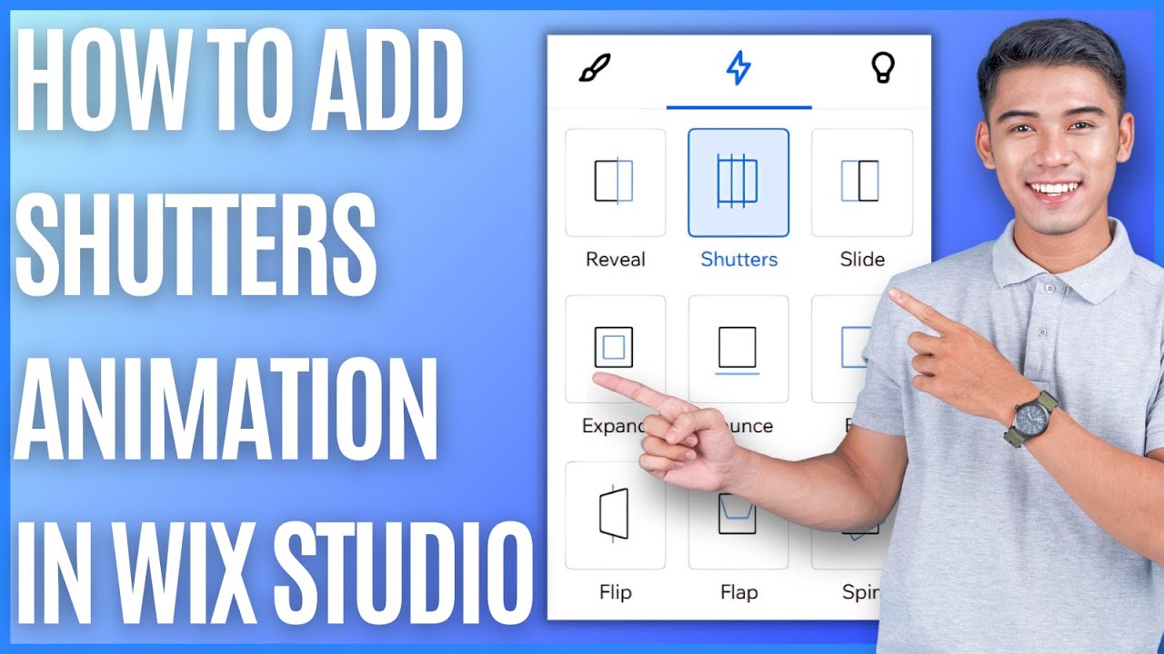 How to Add Shutters Animation in Wix Studio [Quick Guide] - YouTube