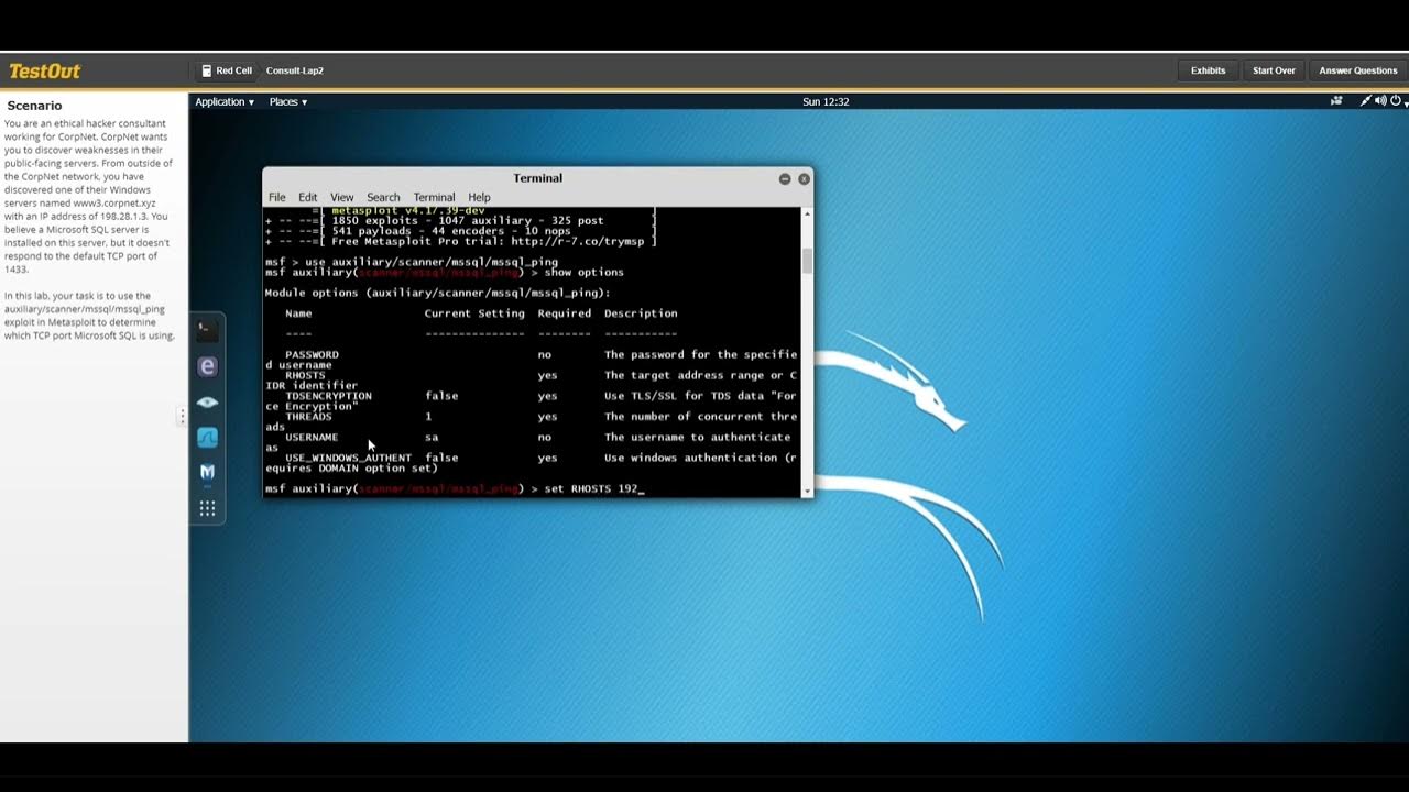 6.1.12 Perform Enumeration of MSSQL with Metasploit - YouTube