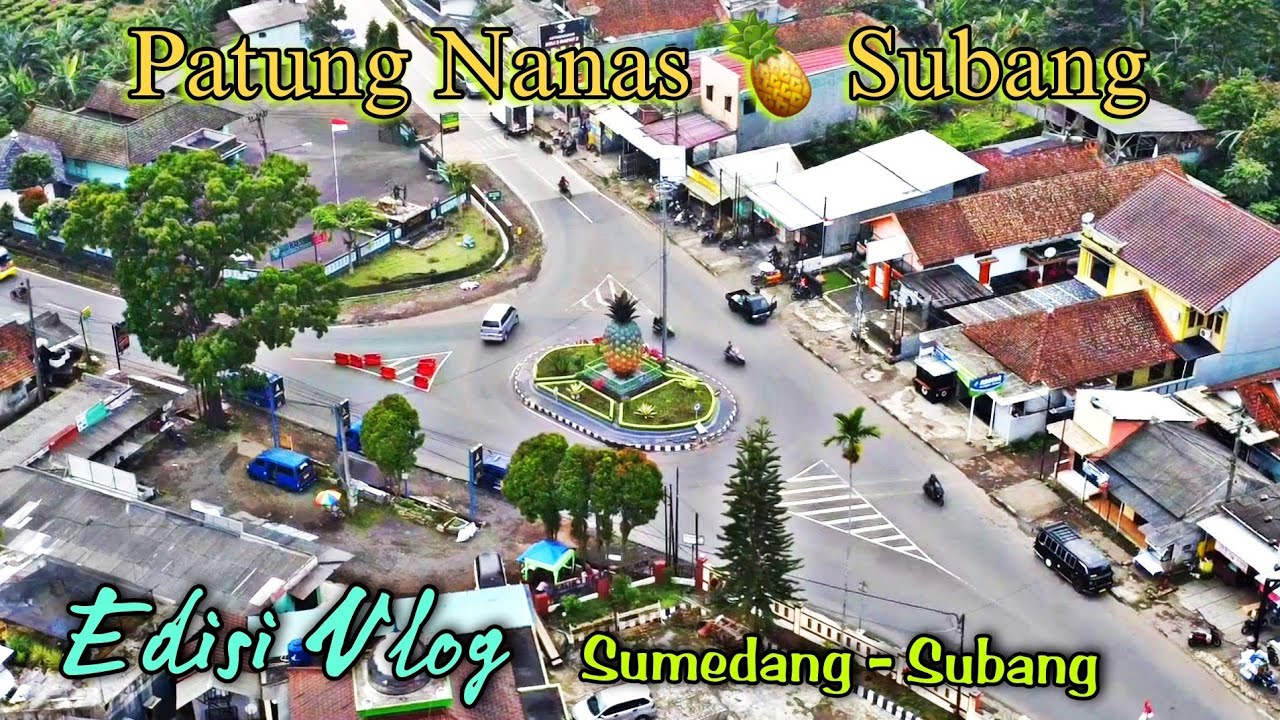 Patung Nanas 🍍 Subang , Perkebunan Teh , Perjalanan Sumedang - Subang ...