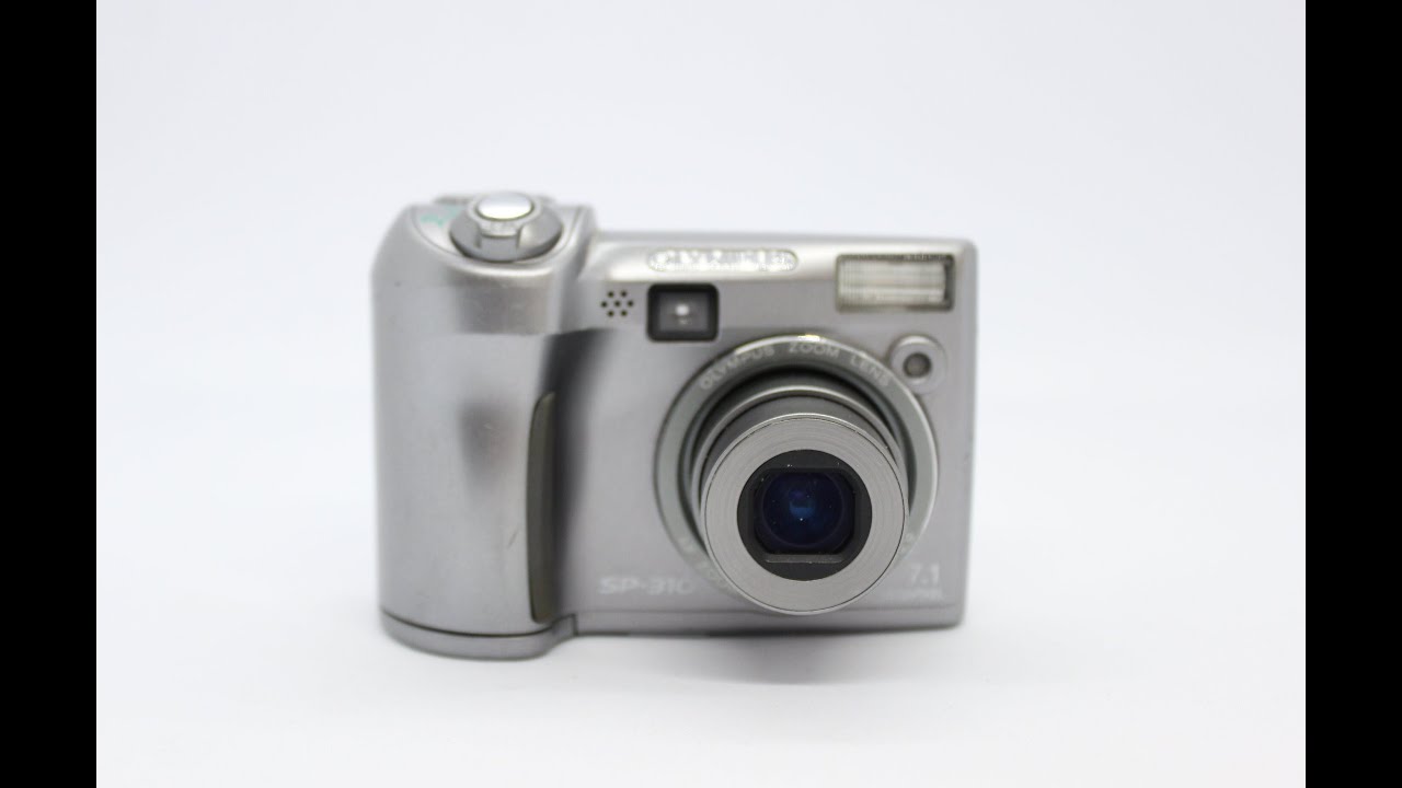 💥Camera Olympus SP 320 silver 7.2mp 3x zoom digital vintage compact ...