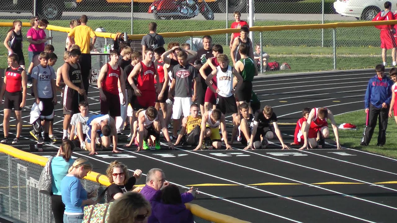 Winterset Track Meet 100m Dash - YouTube