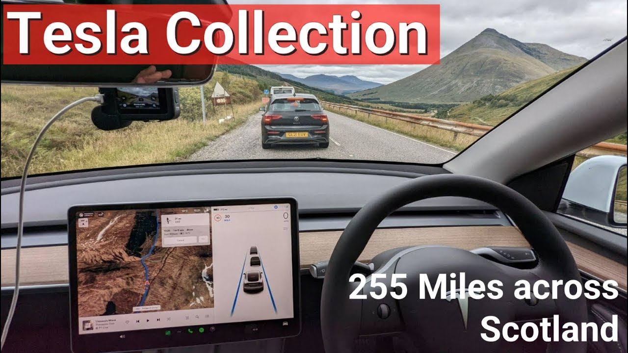 Epic Tesla collection roadtrip through the Scottish Highlands! - YouTube