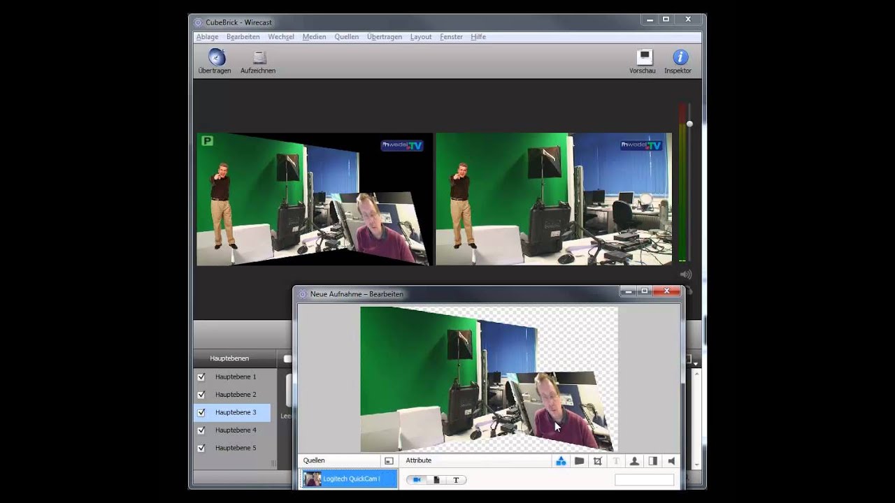 Teradek Brick-Cube als HD IP-Camera in Wirecast - YouTube