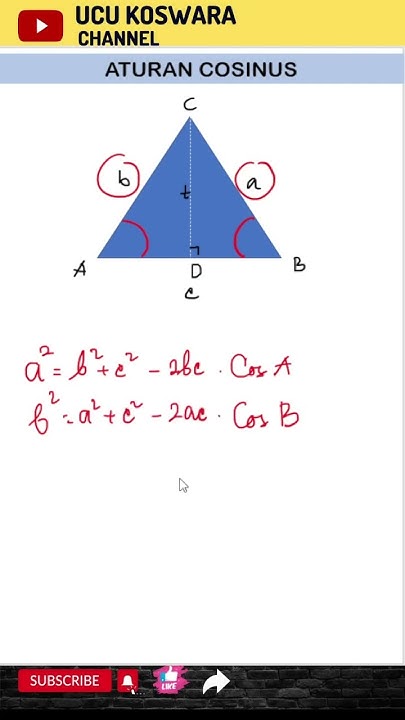 RUMUS ATURAN COSINUS #SHORTS - YouTube