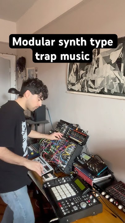 Trap beats + modular synth #modular #modularsynth #synth #synthesizer #trapbeat #livemusic # ...
