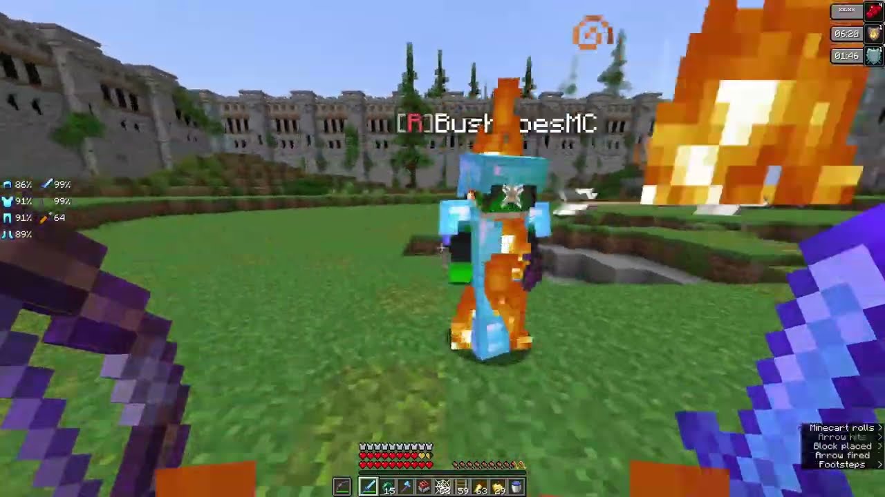 Killing a plant with TNT MINECARTS on PVP Legacy - YouTube