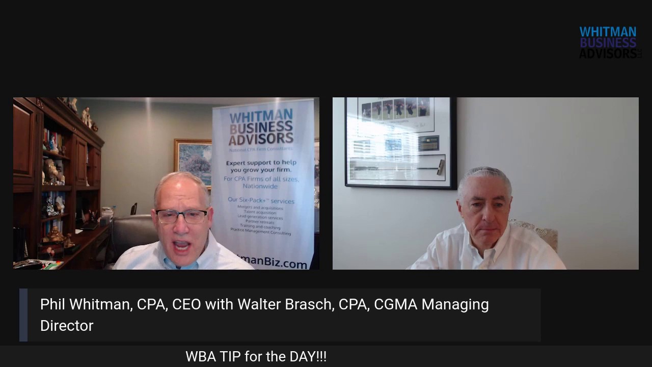 WBA Tip for the Day - Walter Brasch, CPA #2 - YouTube