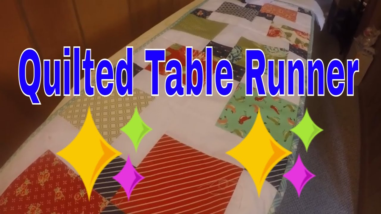 Disappearing Nine Patch Table Runner - YouTube