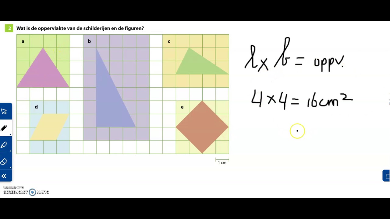 oppervlakte berekenen van regelmatige en onregelmatige figuren - YouTube