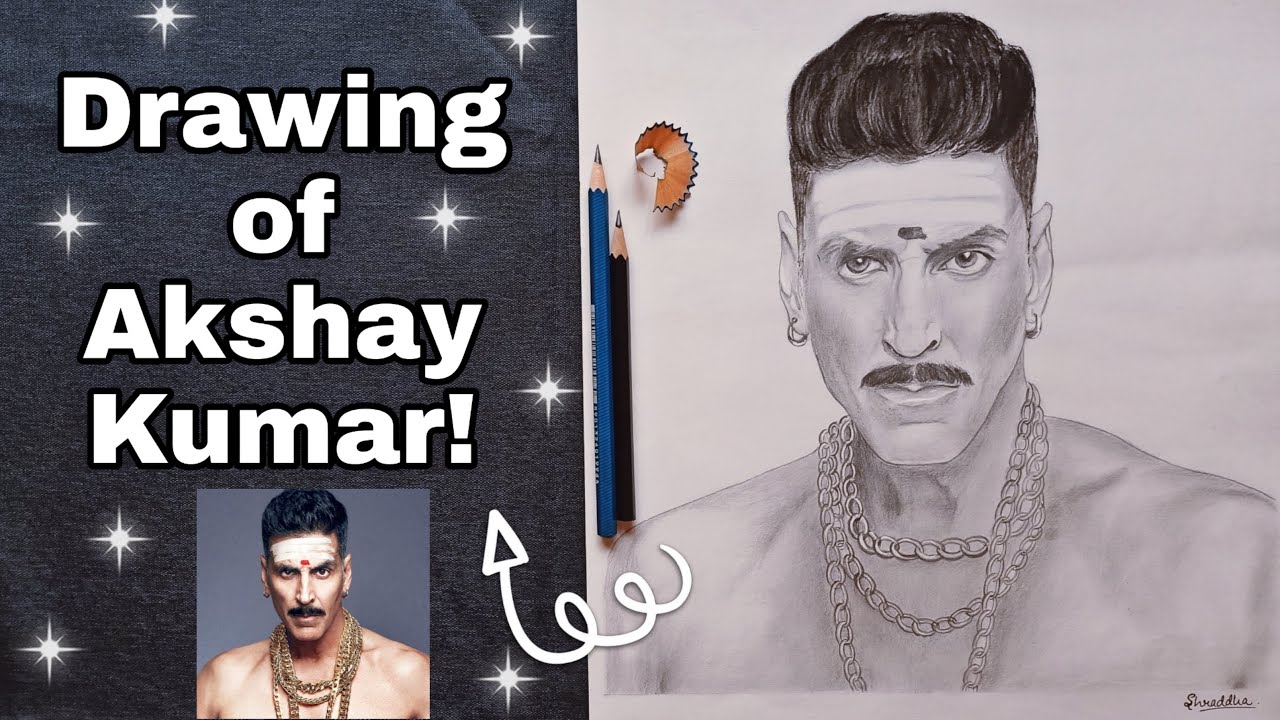 #pencilDrawing Drawing of Akshay Kumar | How to draw Akshay Kumar ...