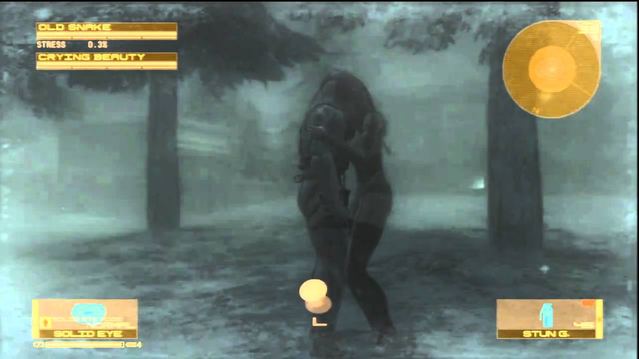 MGS4 HD Walkthrough (No Kill & Alert) Act4 Part44 B BossFight Crying ...
