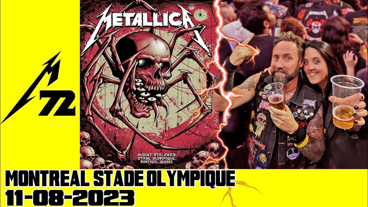 🤟Show De l'Année 2023 METALLICA LIVE Montreal, Canada (11 08 2023) 1ère ...
