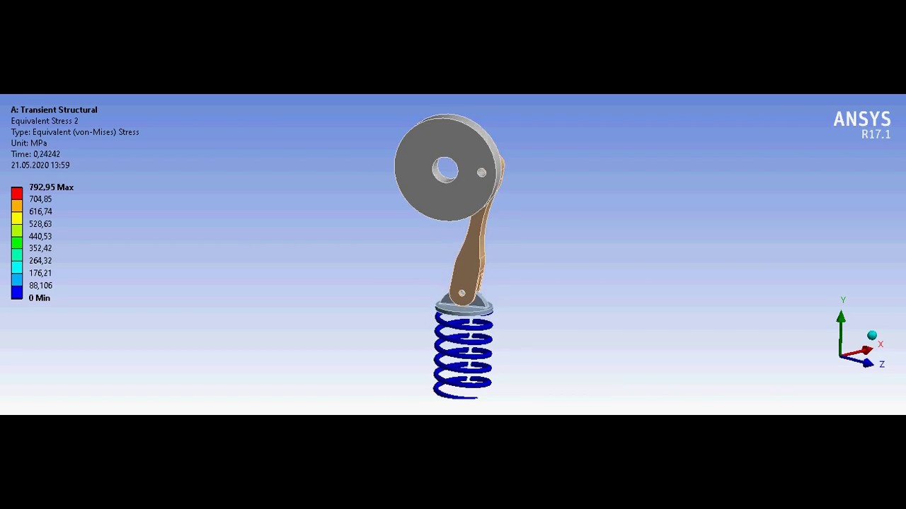 Spring Dynamics Analysis/ Yay Dinamik Analiz#spring#dynamics#ansys ...