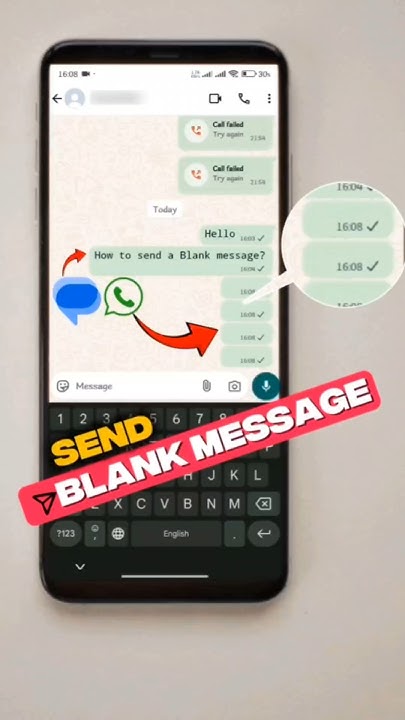 Copy & Paste to send Blank messages in your Whatsapp & Phone | How to send blank messages? # ...