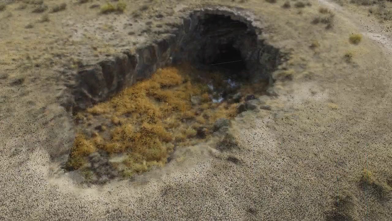 Rattlesnake Cave entrance model, first try - YouTube