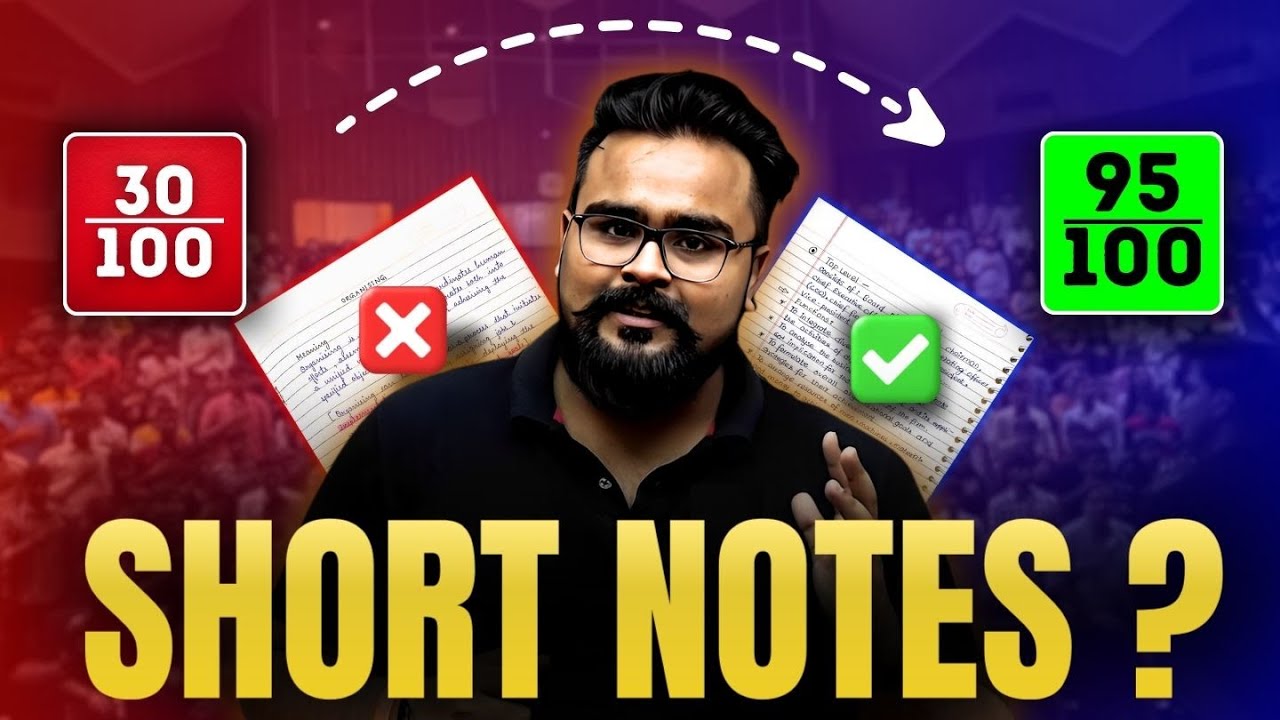 SCIENTIFIC way on MAKING SHORT NOTES | Class 12 Commerce #class12 # ...