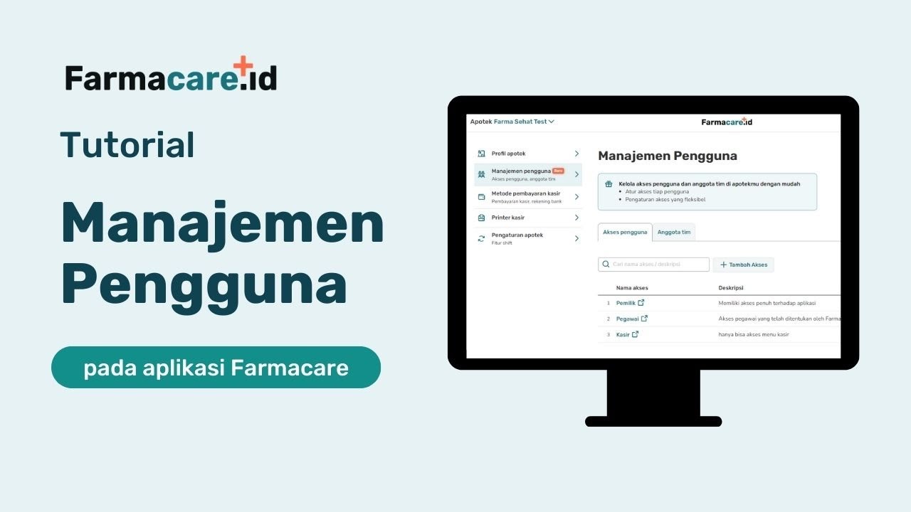 Farmacare POS - Manajemen Pengguna - YouTube