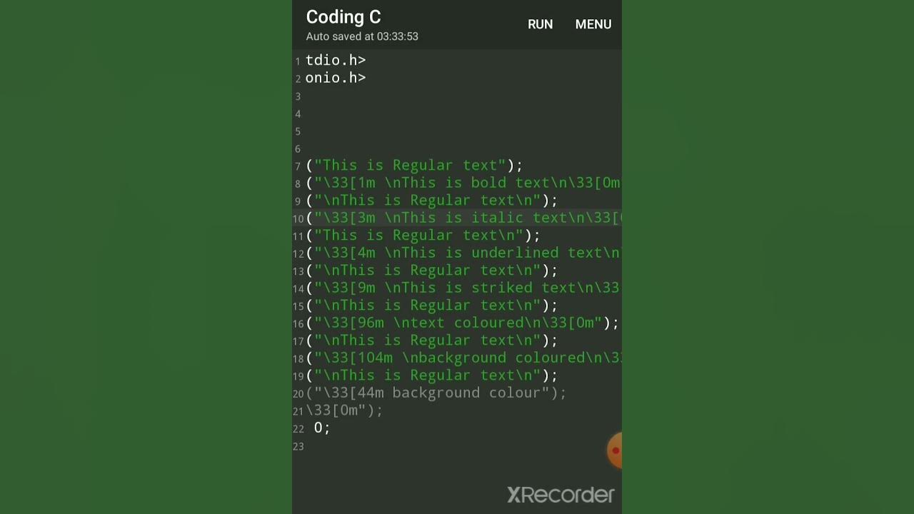 C Program Text Bold Italic Underline Strike Font Color Background Color | TextFormatting in C # ...