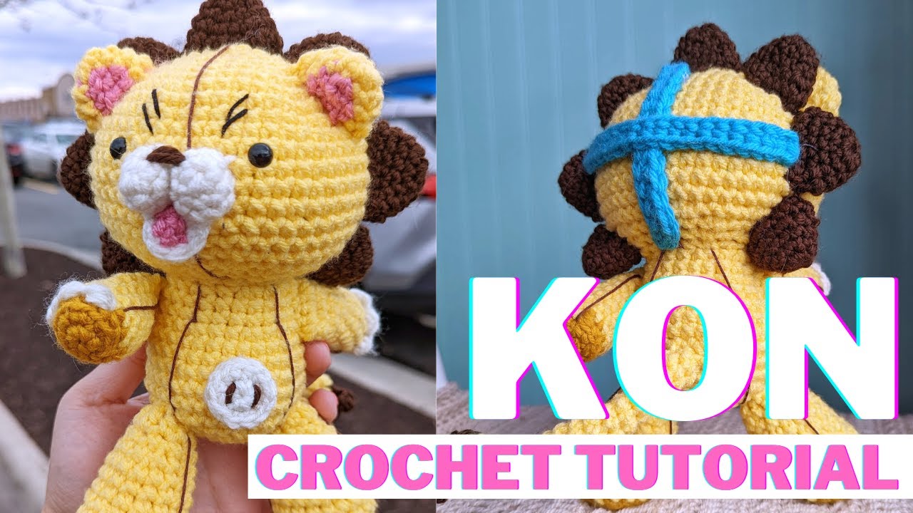 Kon #bleachanime Crochet Tutorial - Easy #amigurumi Pattern for ...