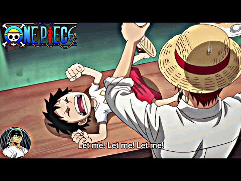 kid luffy crying for shanks to get him abroad on his ship | luffy funny ...