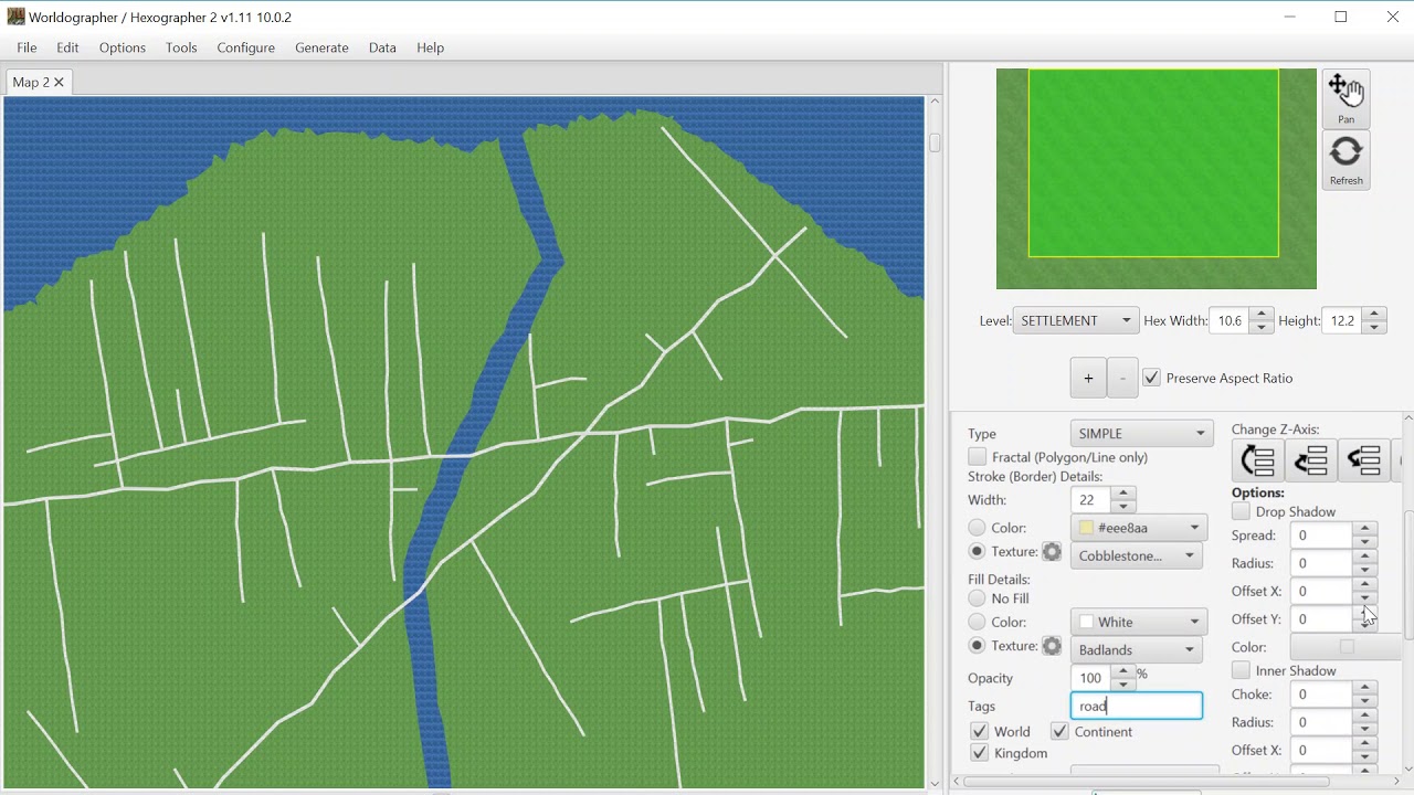 Worldographer Settlement Preview - YouTube